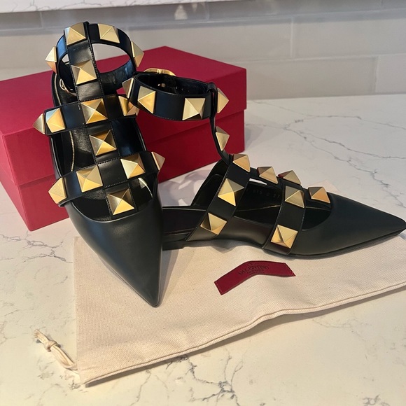 Valentino | Shoes | Valentino Roman Stud Flats | Poshmark